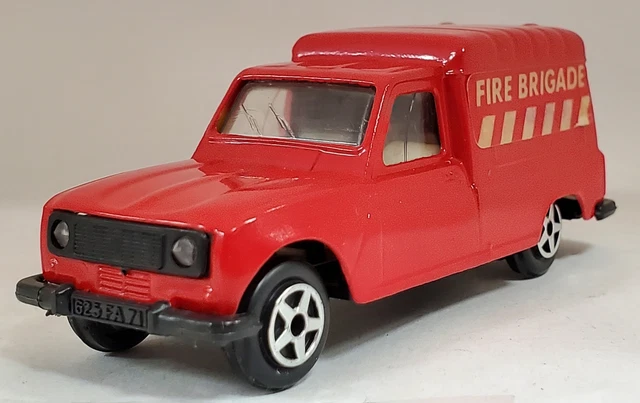 RENAULT R4 FOURGONNETTE Fire Brigade Jet-Car Norev 1/43 Sans Boite EUR ...