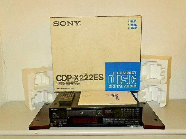 SONY CDP-X222ES HIGH-END CD Player with Wooden Clamps, Original ...