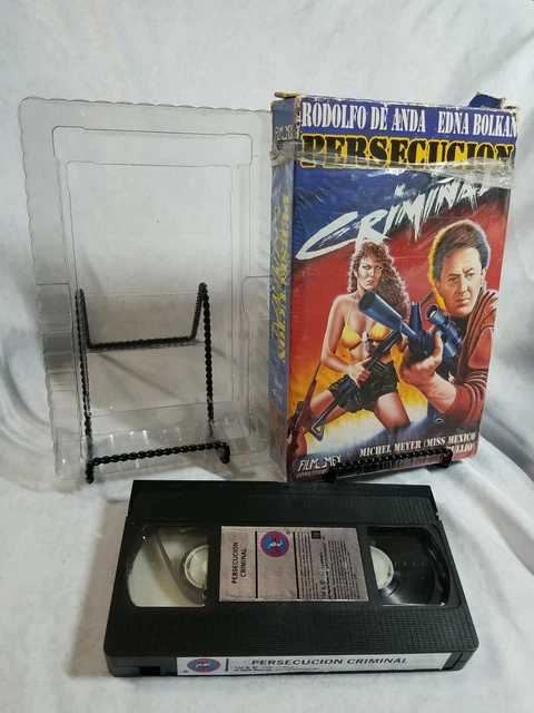 PERSECUCIÓN CRIMINAL 1987 RARE VHS Mexicano Espanol Rodolfo De Anda BIG ...