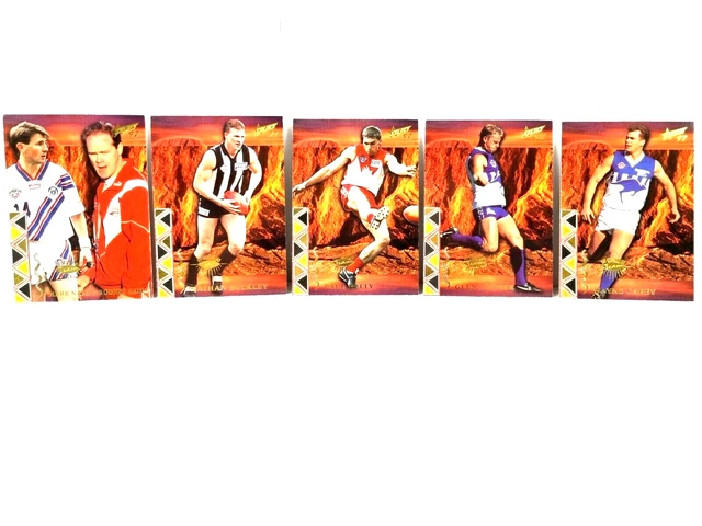 1997 SELECT ULTIMATE AFL Cards All Australia Team 5 Card Set Vintage ...