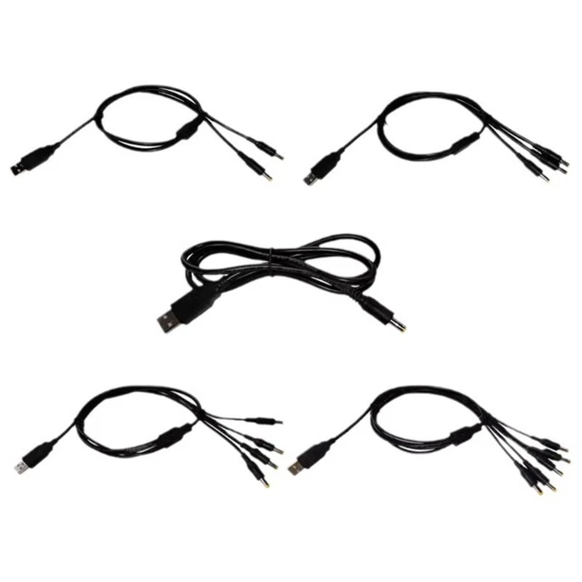 USB 2.0 A Male to 5.5x2.5mm Power Cable Adapter 5V Power Extension ...