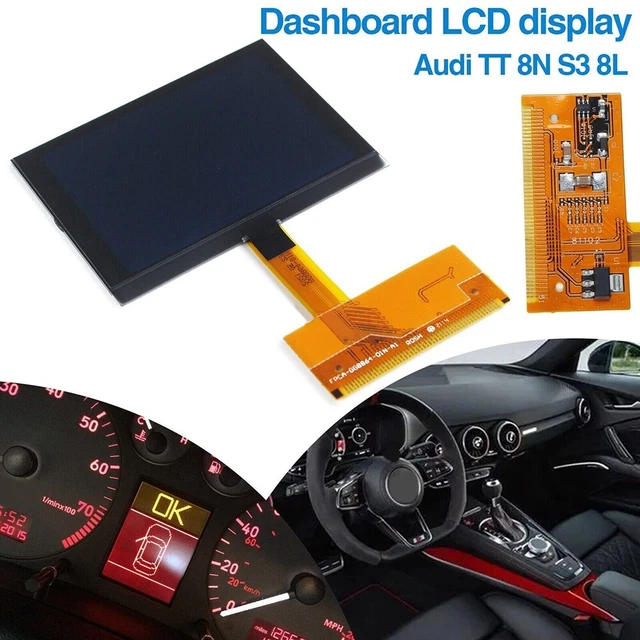 SCHERMO DISPLAY LCD leggero e facile da installare per A3 A6 TT 8N ...
