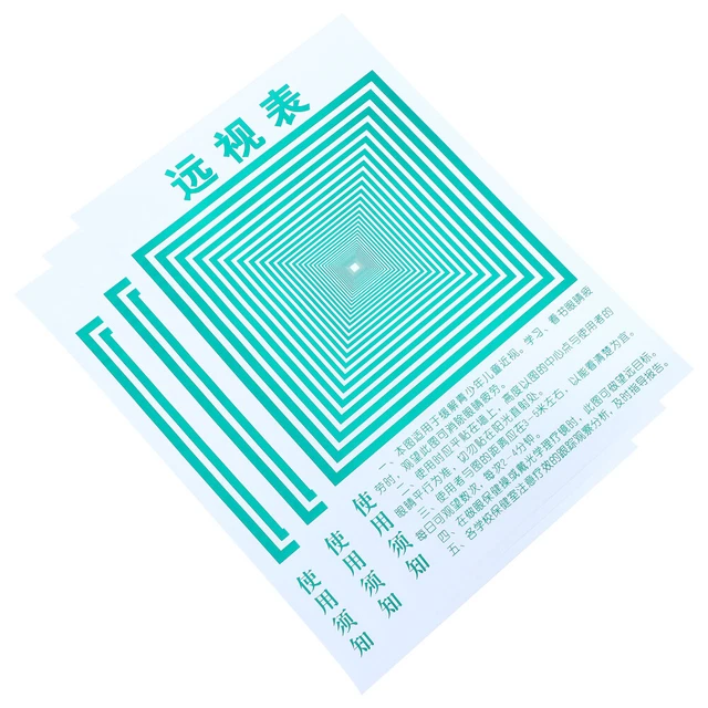 3 SHEETS FARSIGHTEDNESS Chart Eye Exam Test Table Flip Child £9.41 ...