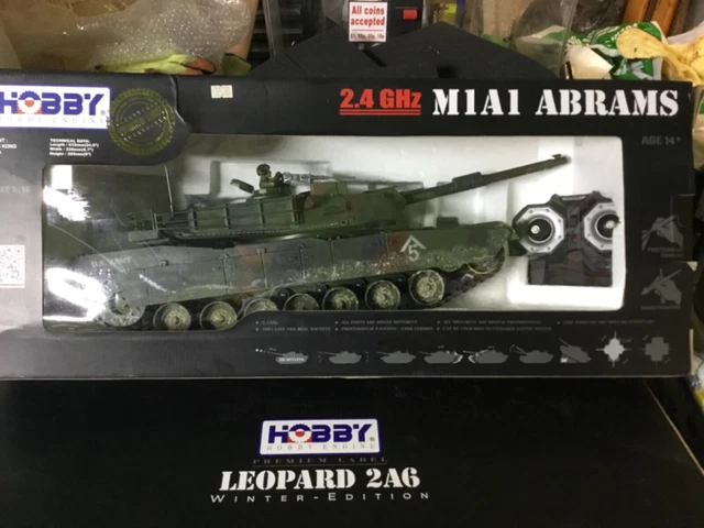 RC TANK 2.4GHZ 1:16 Scale Hobby Engine M1A1 Abrams not heng long £197.28 - PicClick UK