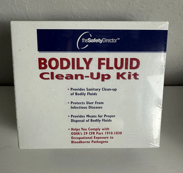 NEW BODY FLUID Clean-up Kit First Aid The Safety Director Buisness Use ...