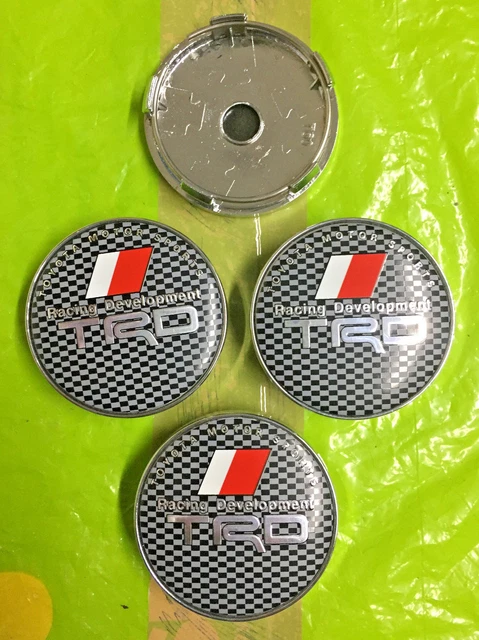 TRD RACING DEVELOPMENT Wheel Centre Cap 60mm Carbon Fibre Set Of 4 TRD ...