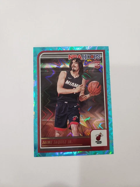 2023-24 NBA HOOPS JAIME JAQUEZ JR Teal Explosion Parallel RC Miami Heat ...