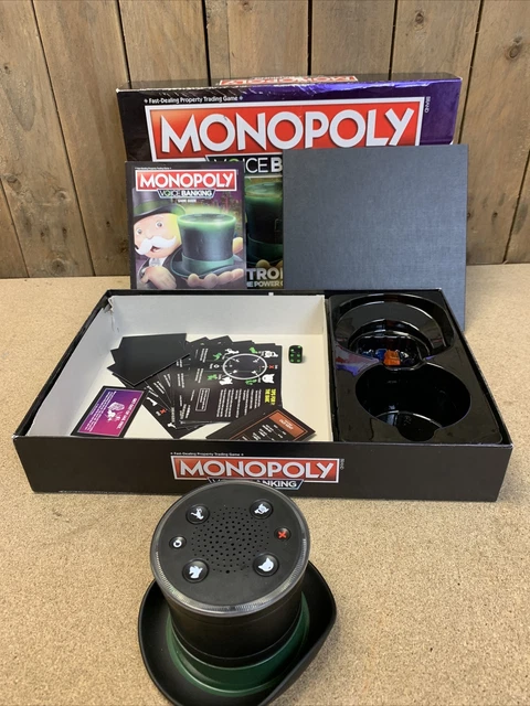 HASBRO MONOPOLY VOICE Banking Electronic Family Board Game Incomplete £ ...