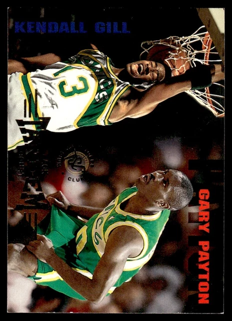 1994-95 STADIUM CLUB Gary Payton/Kendall Gill Seattle SuperSonics #326 ...