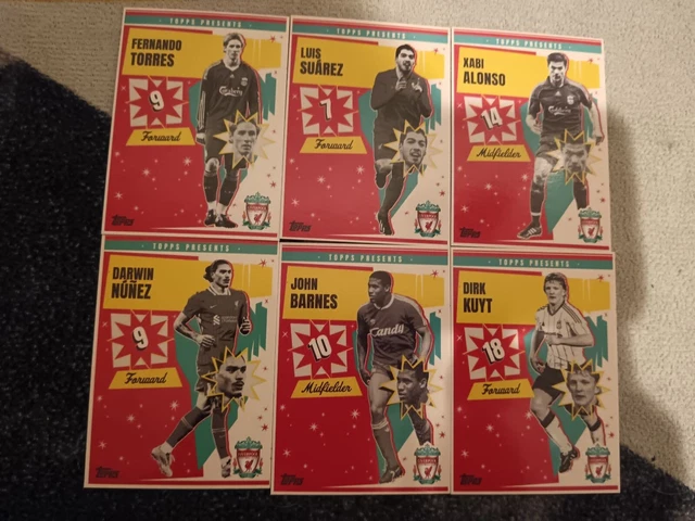 TOPPS LIVERPOOL TEAM set 2024/25 2025 Lot 6 pieces soccer cards EUR 10 ...