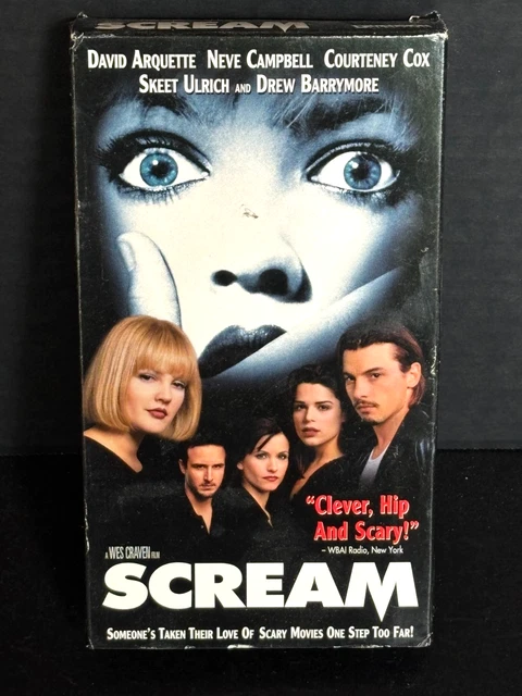SCREAM WES CRAVEN Drew Barrymore Courteney Cox David Arquette VHS 1996 ...