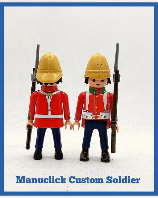 PLAYMOBIL CUSTOM BRITISH ENGLISH COLONIAL SOLDIER ANGLO-ZULU WAR soldier B EUR 10,53 - PicClick FR