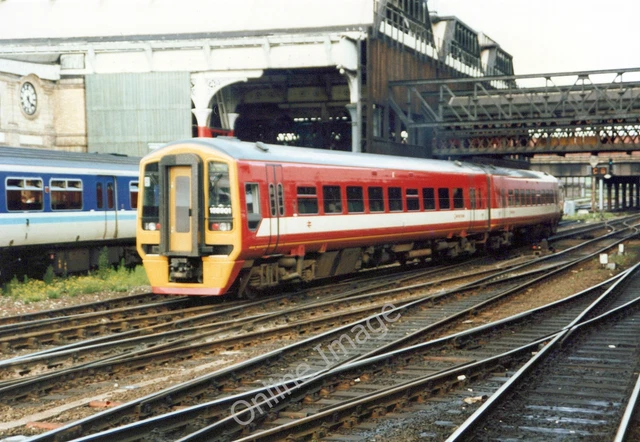 RAILWAY PHOTO 6X4 Class 158 DMU 158901 Manchester Victoria 20/7/91 £2. ...