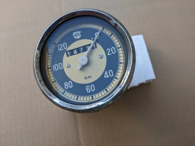 SPEEDO TACHO VDO Tachometer Tacho NSU Maxi 175 OSB Superfox Fox Lux ? W 1,0 EUR 86,00 - PicClick DE