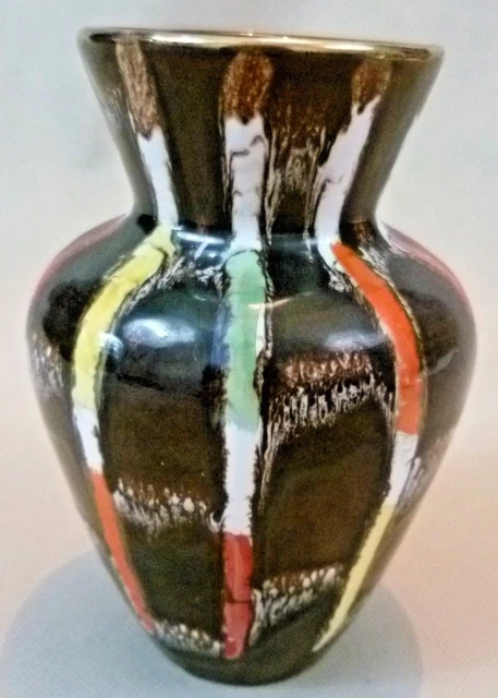 VINTAGE RETRO CERAMICS - 15cm Jasba Keramik Vase - Germany - Circa ...