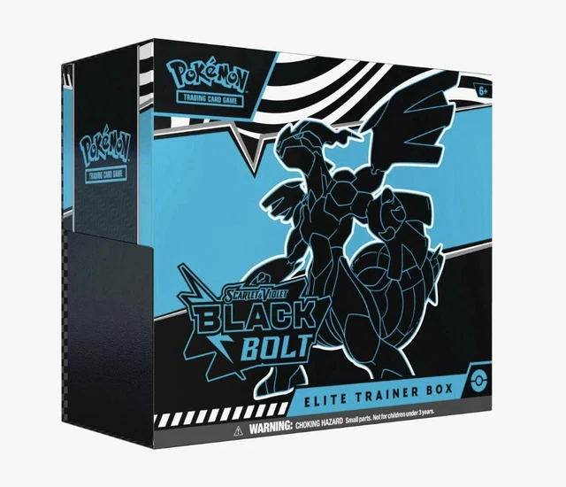 POKÉMON BLACK BOLT Elite Trainer Box ETB New & Sealed Scarlet & Violet ...