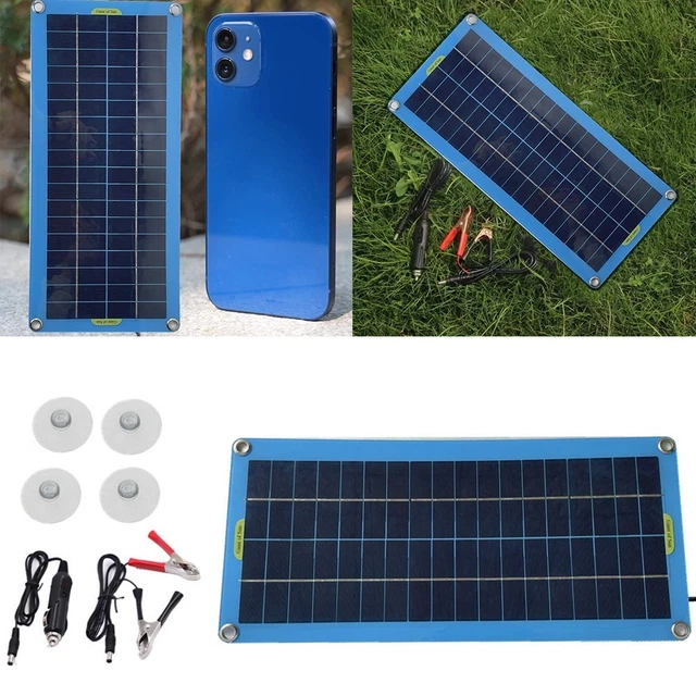 12V 20W SOLAR Battery Charger Panel for Car Marine Camping Power Needs ...