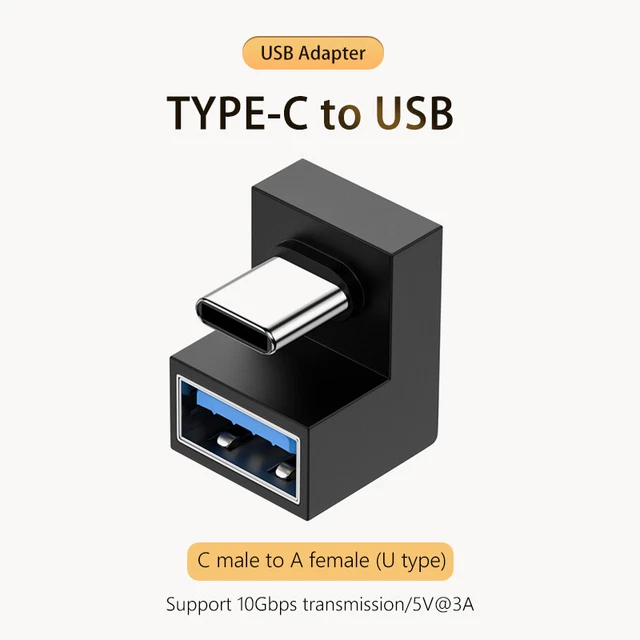 5V 3A CONNECTOR 10Gbps Type-C Male to Type-A Female OTG Adapter for ...
