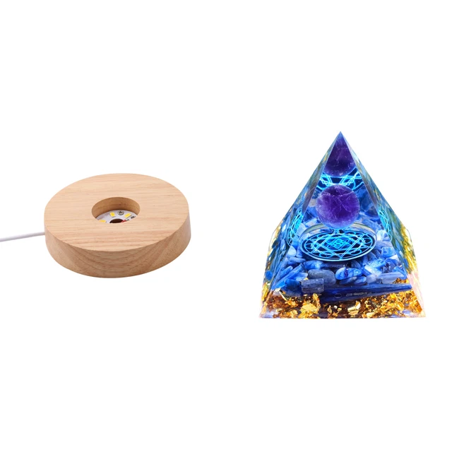 USB SOCKET SWITCH Control Wood Light Base Display Stand Lamp Holder ...