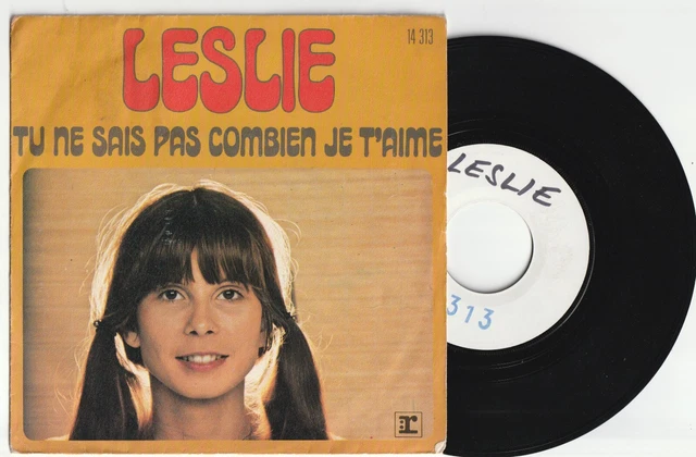 RARE 45T FRENCH SP test pressing LESLIE tu ne sais pas combien je t ...