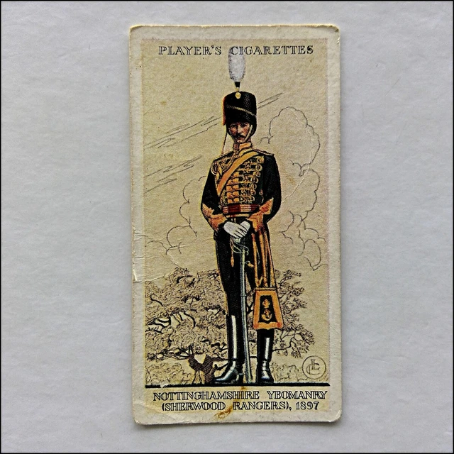 JOHN PLAYER UNIFORMS Territorial Army 14 Nottinghamshire Cigarette Card ...