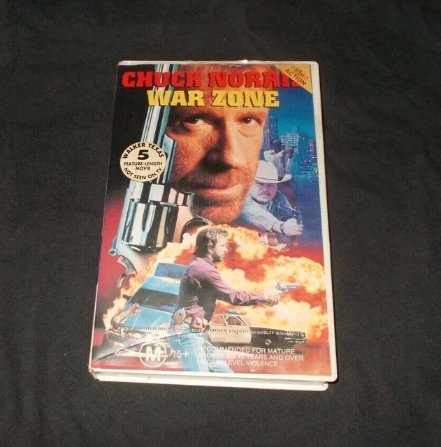 WALKER TEXAS RANGER War Zone VHS Pal Chuck Norris not seen on tv $30.41 ...