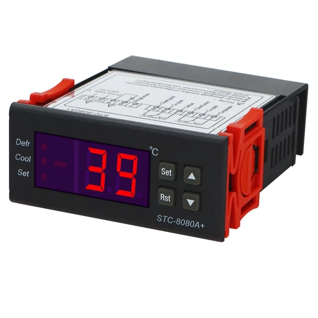 STC-8080A+DIGITALER TEMPERATUR REGLER 220V Regler KüHlraum Speicher Gefrier4699 EUR 14,27 ...