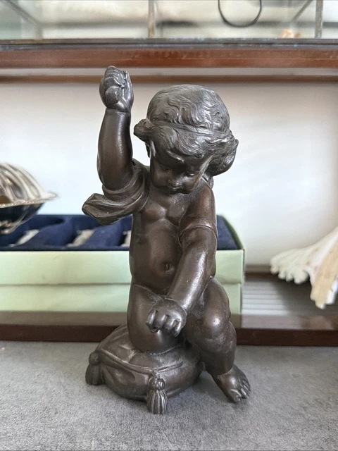 ANGE CHÉRUBIN PUTTI Statuette Régule Ancien Vintage EUR 55,00 - PicClick FR