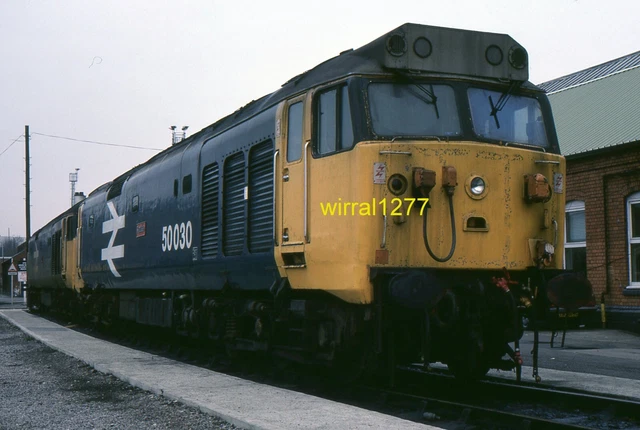 ORIGINAL RAILWAY SLIDE Class 50 50030 at Old oak Common 03.87 £6.00 ...