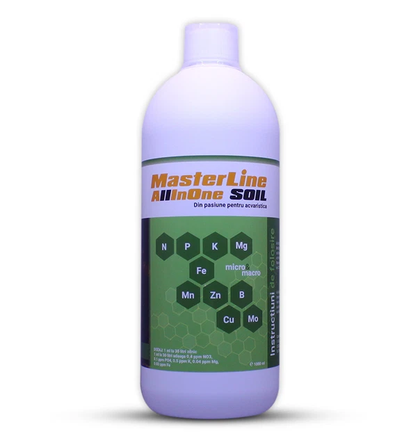 MASTERLINE ALL IN ONE SOIL 1000ml AQUARIUM FERTILIZER ALLOPHAN BOTTOM £ ...