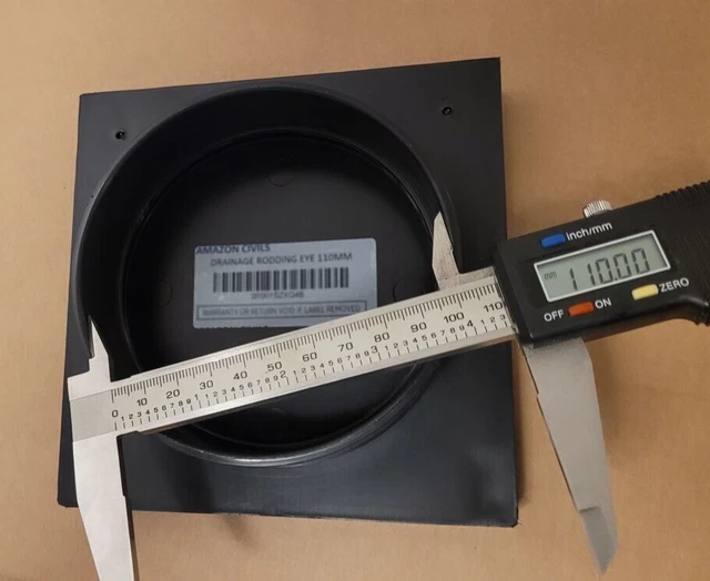 AMAZON CIVILS RODDING Eye Pipe Access Point 110mm/4" - Black 6" x 6" £ ...