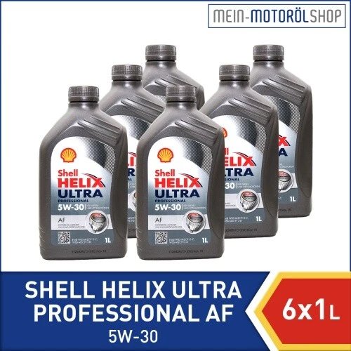 SHELL HELIX ULTRA Professional AF 5W-20 6x1 litres = 6 litres EUR 43,87 ...