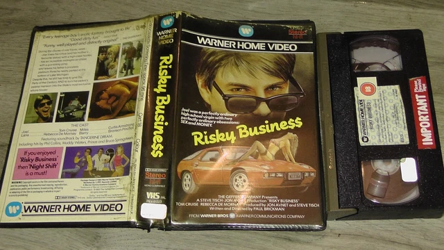 RISKY BUSINESS VHS Video Pre Cert Big Box Ex Rental Warner Brothers £14 ...