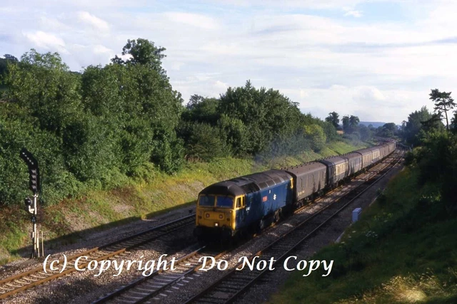 ORIGINAL 35MM DIESEL RAILWAY SLIDE CLASS 47 No 47480 ROBIN HOOD AUGUST ...