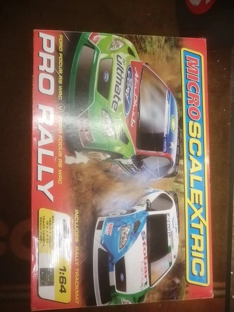 MICRO SCALEXTRIC RALLY DBs supercars 2x complete sets, plus extra track ...