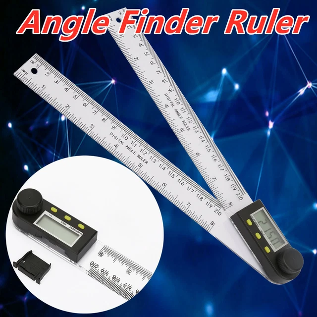 NEW 0-200MM PLASTIC Digital Protractor Goniometer Gauge Angle Finder ...
