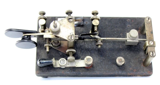 MANIPULATEUR MORSE AMERICAIN WW2 type J36 ,Bug morse key ,radio,TSF ...