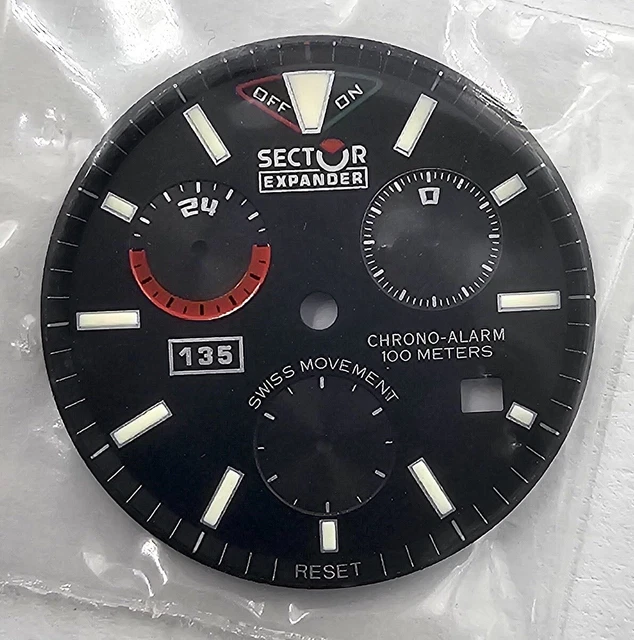 NOS SECTOR EXPANDER 135 Chronographe Sphère 5215332103 Cadran Montre ...