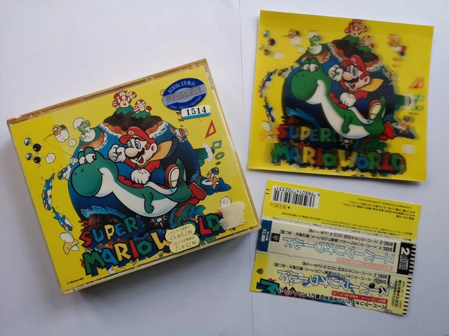 SUPER MARIO WORLD Soundtrack 2x CD with 3D cover and obi Super Nintendo ...
