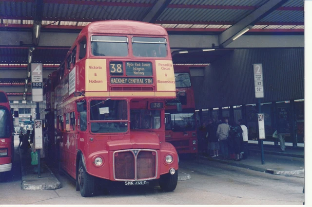 LONDON BUS PHOTO - RML2701 (T) route 38 £0.75 - PicClick UK