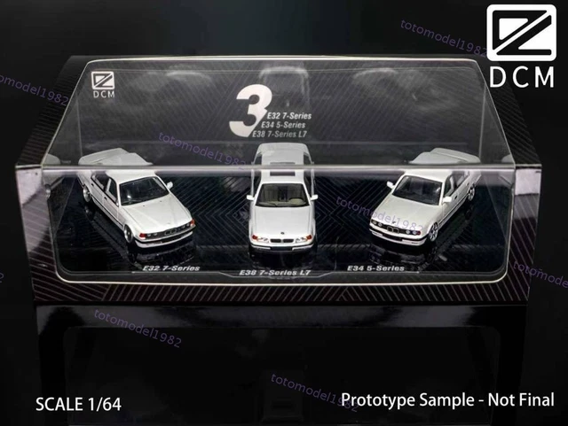 PRE-SALE DCM 1:64 BMW Low Rider E32 / E34 / E38 White 3-Car Package ...