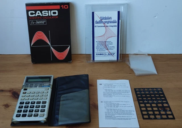 CASIO FX-3600P - Vintage Scientific Calculator - With Case - Boxed ...