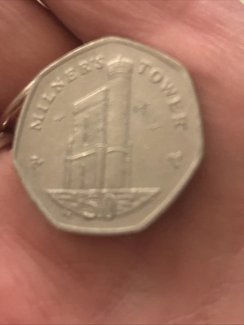 RARE MILLERS TOWER 50p Coin Isle of Man 2015 One Coin For Sale £440.22 ...
