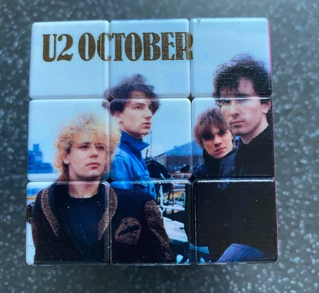 U2 RUBIK'S CUBE, presentation box and display plinth... great gift idea ...