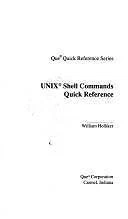 UNIX SHELL COMMANDS Quick Reference (Que Quick Reference Series) par Holliker, W EUR 3,90 ...