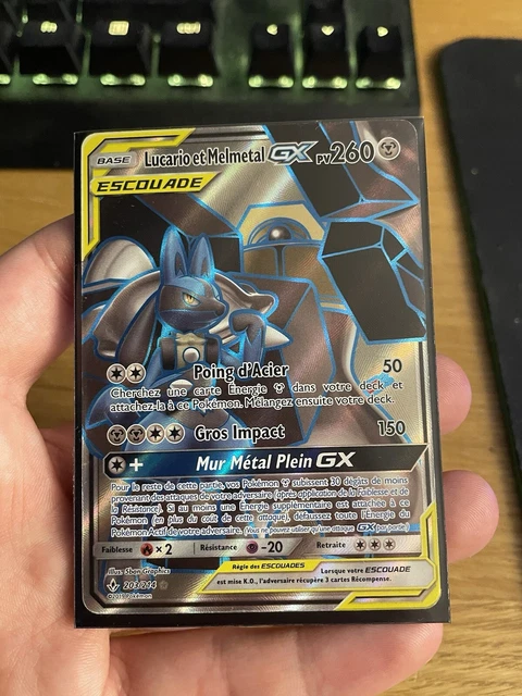 CARTE POKÉMON : Lucario et Melmetal GX 203/214 Alliance Infaillible FR EUR 70,00 - PicClick FR