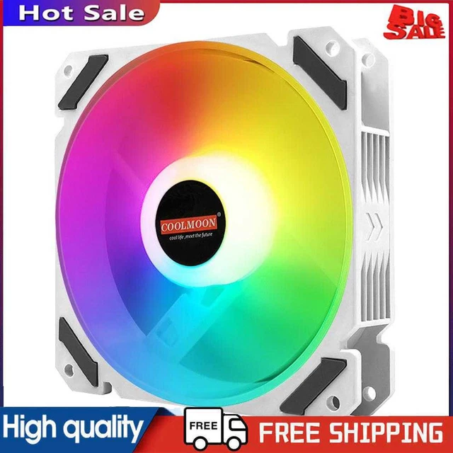 120MM PWM ARGB PC Case Fan 4 Pin Addressable RGB Cooling Fan for CPU ...