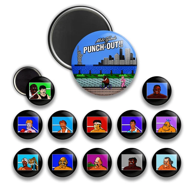 SET MAGNETI PUNCH-OUT DI Mike Tyson, merce retrò regalo Nintendo Little ...