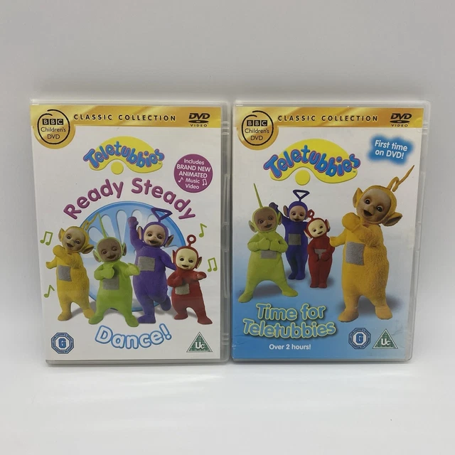 TELETUBBIES 2 DVD Lot Time For Teletubbies Ready Steady Dance Region TELETUBBIES 2 DVD Lot Time For Teletubbies Ready Steady Dance Region