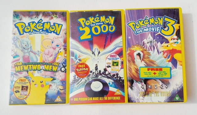 POKEMON VHS BUNDLE The First Movie Mewtwo Vs Mew The Movie 3 2000 Job ...